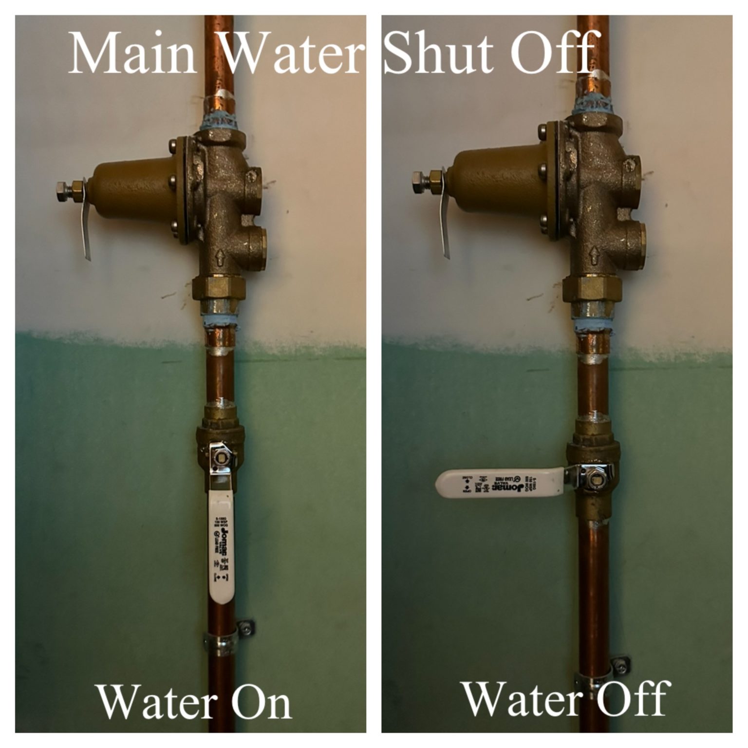Main Water Shut Off - Metro Water Filtration